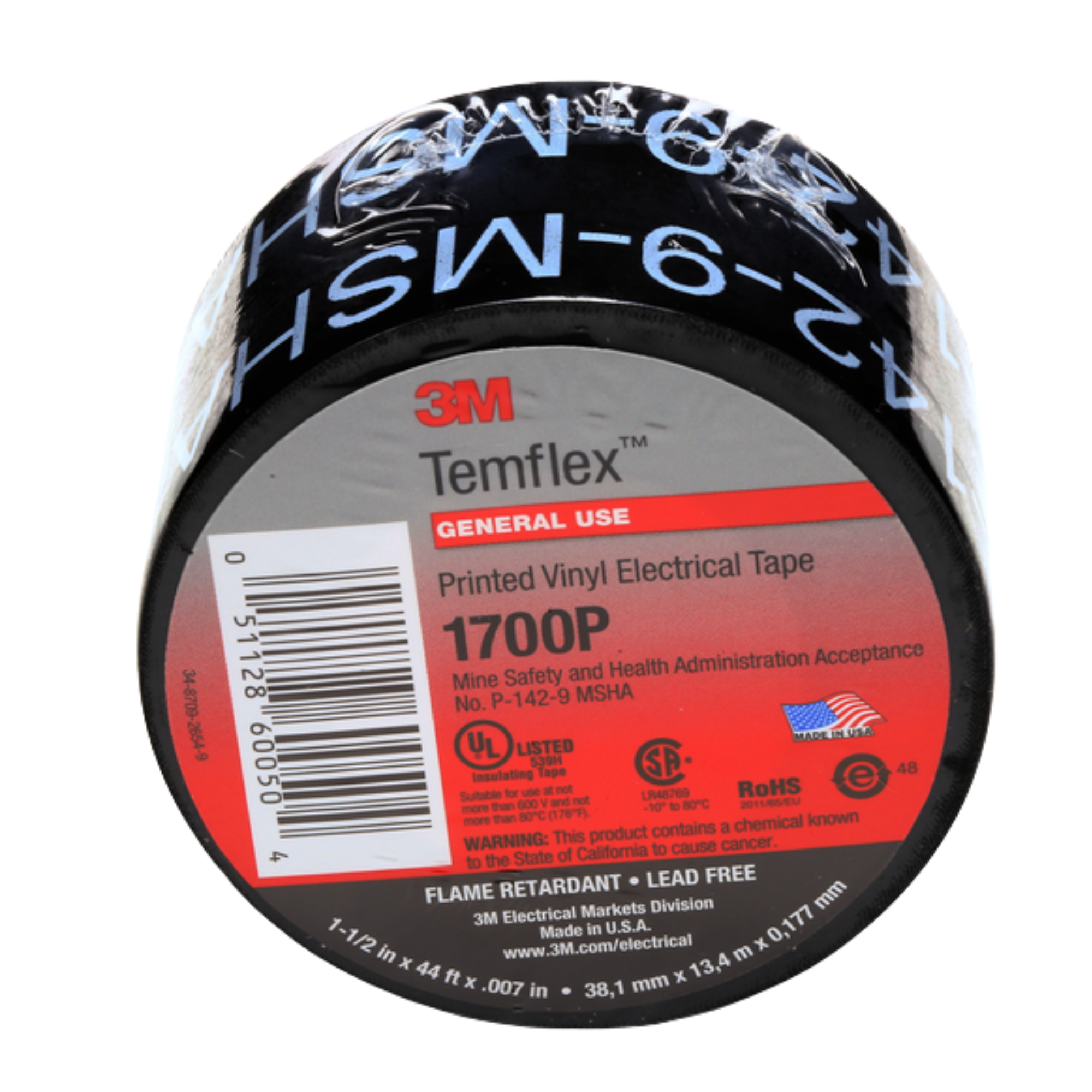 3M Temflex Mining-Grade Vinyl Electrical Tape - Farwest Line Specialties