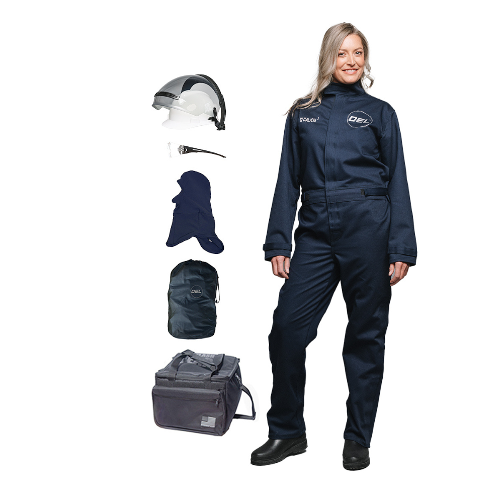 12 Cal Navy Coveralls and Headgear Kit Womens - Farwest Line Specialties
